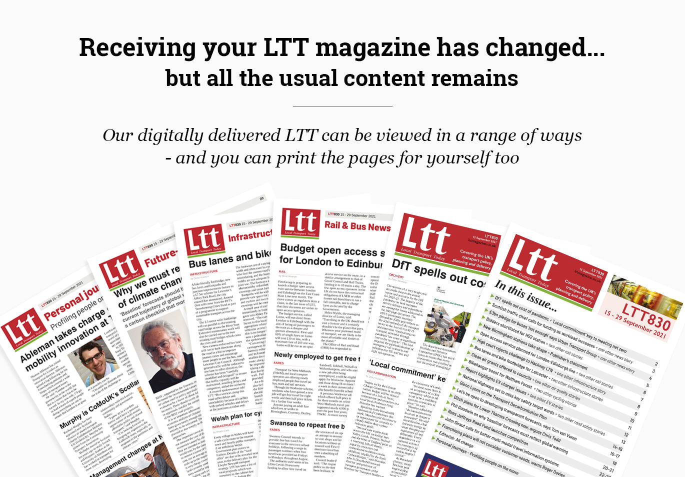 LTT magazine - Local Transport Today